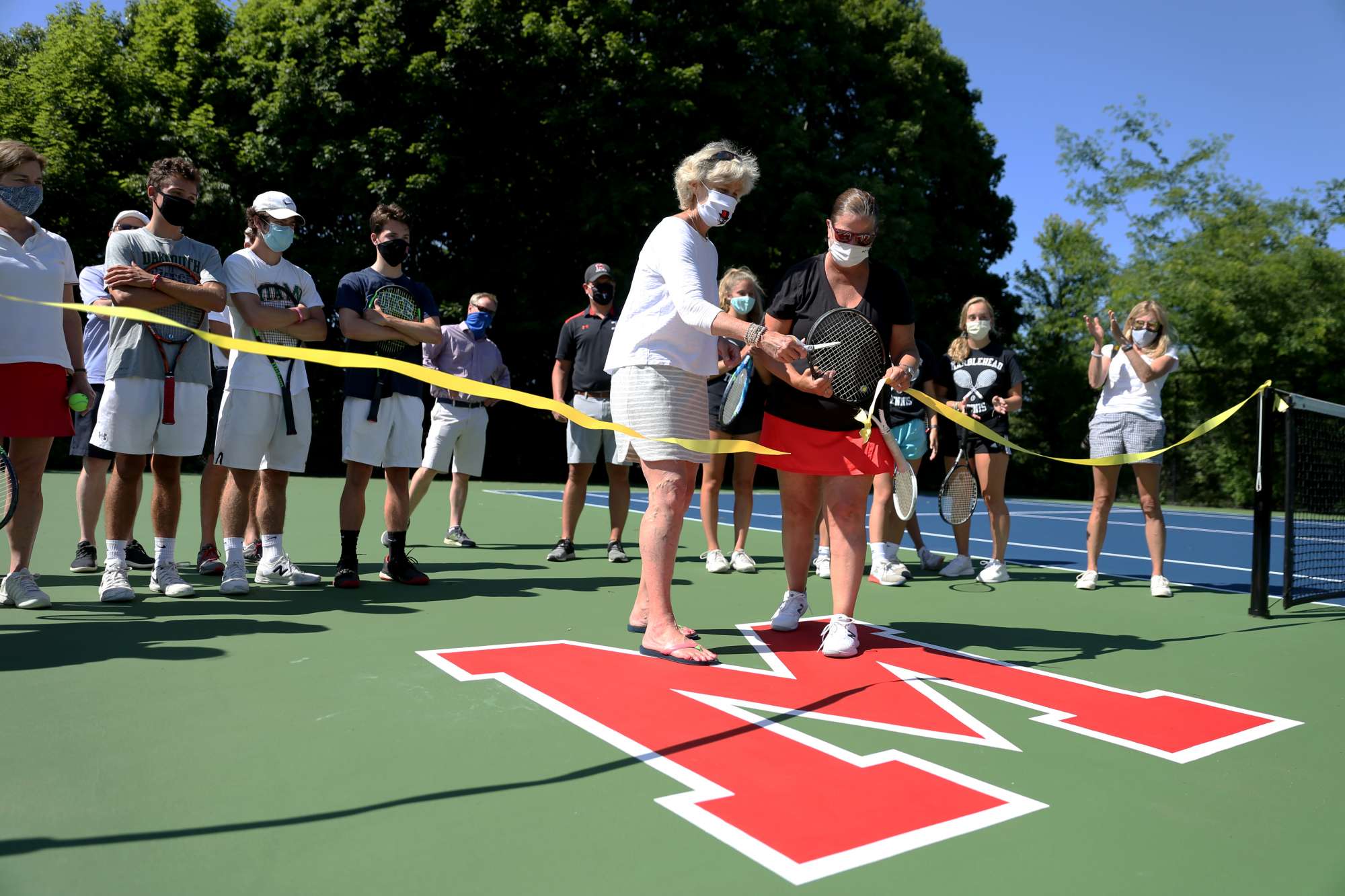 Marblehead High cuts the ribbon on new tennis courts - Itemlive