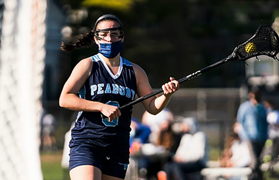 Peabody's Hailey Baker looks to the net to try to score. - Itemlive ...