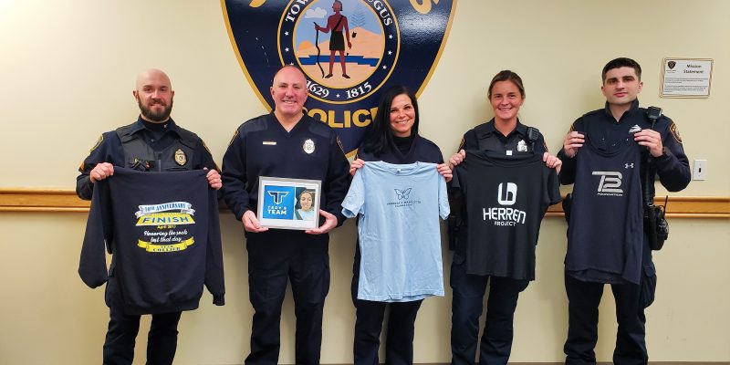 Saugus police officers running for a cause on Marathon Monday ...